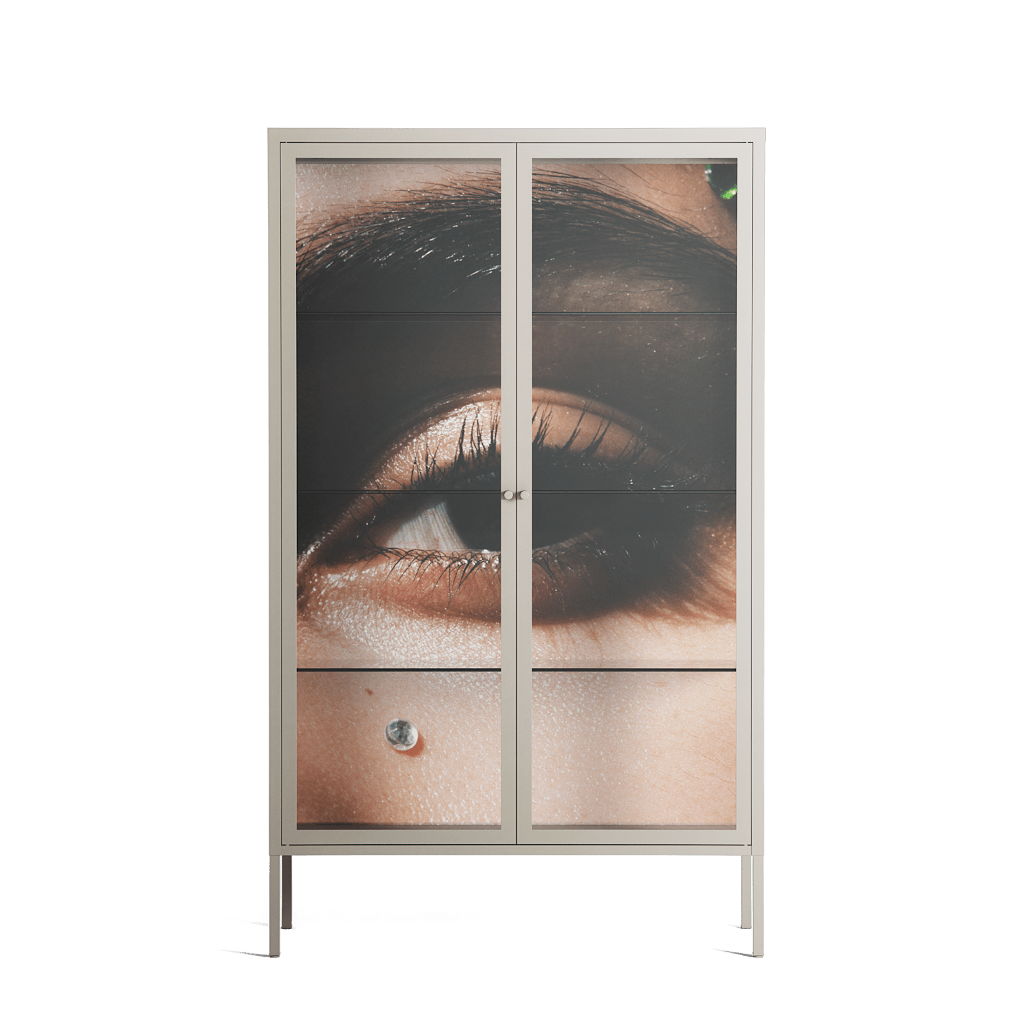 Gem - Cabinet - Nadia Ryder - Pebble - Clear glass – Workdeco