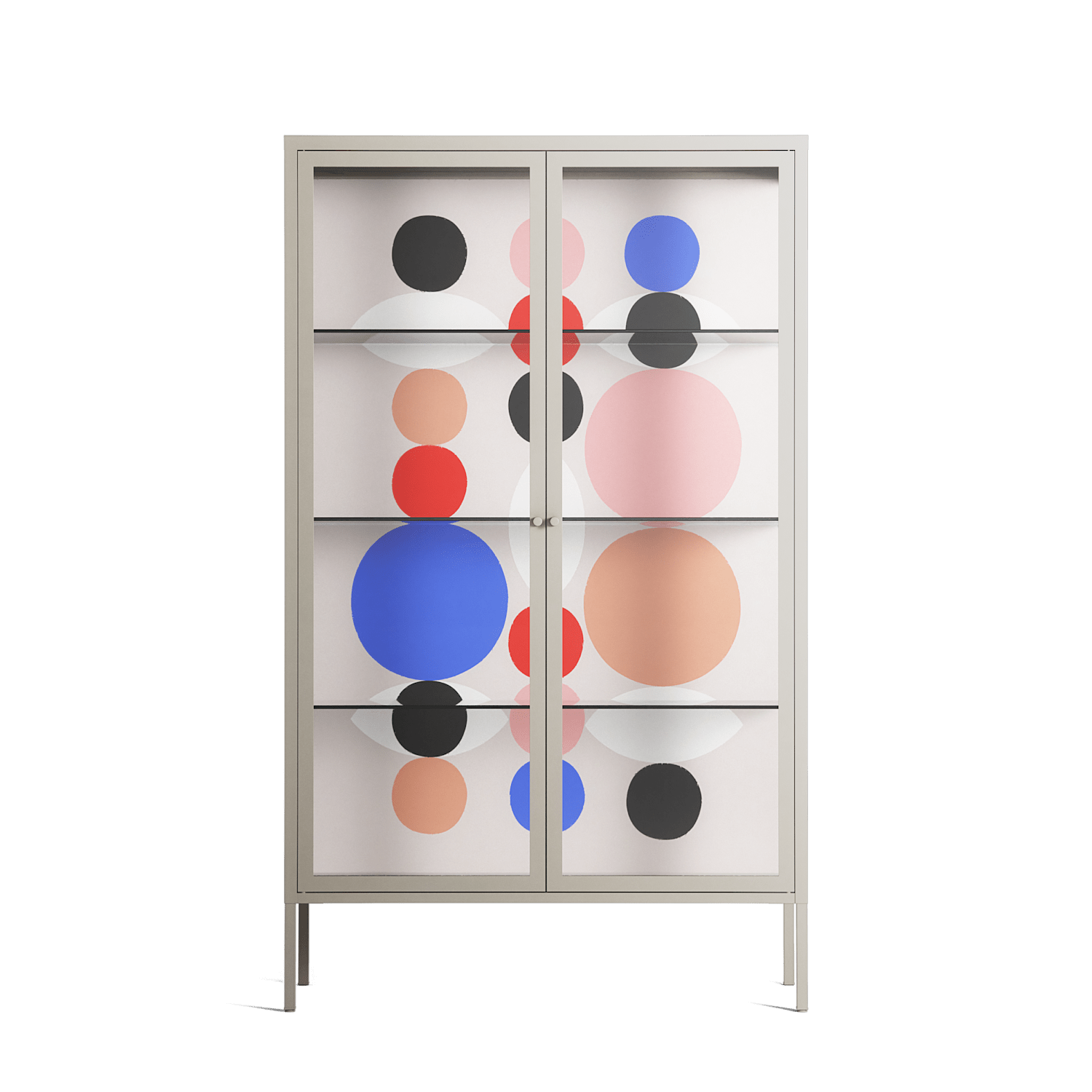 Pattern - Cabinet - David Vanadia - Pebble - Clear glass – Workdeco