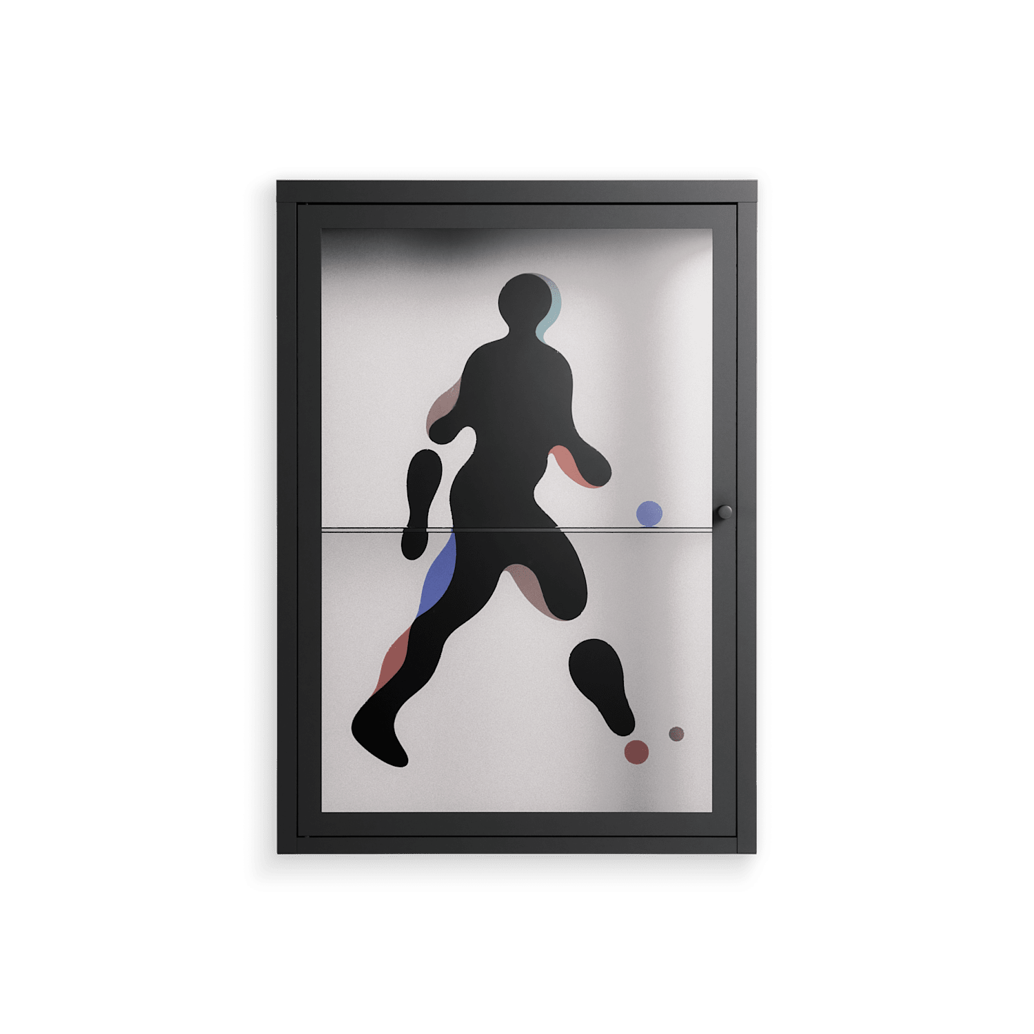 Décomposé - Wall Cabinet - David Vanadia - Antracite - Clear glass ...