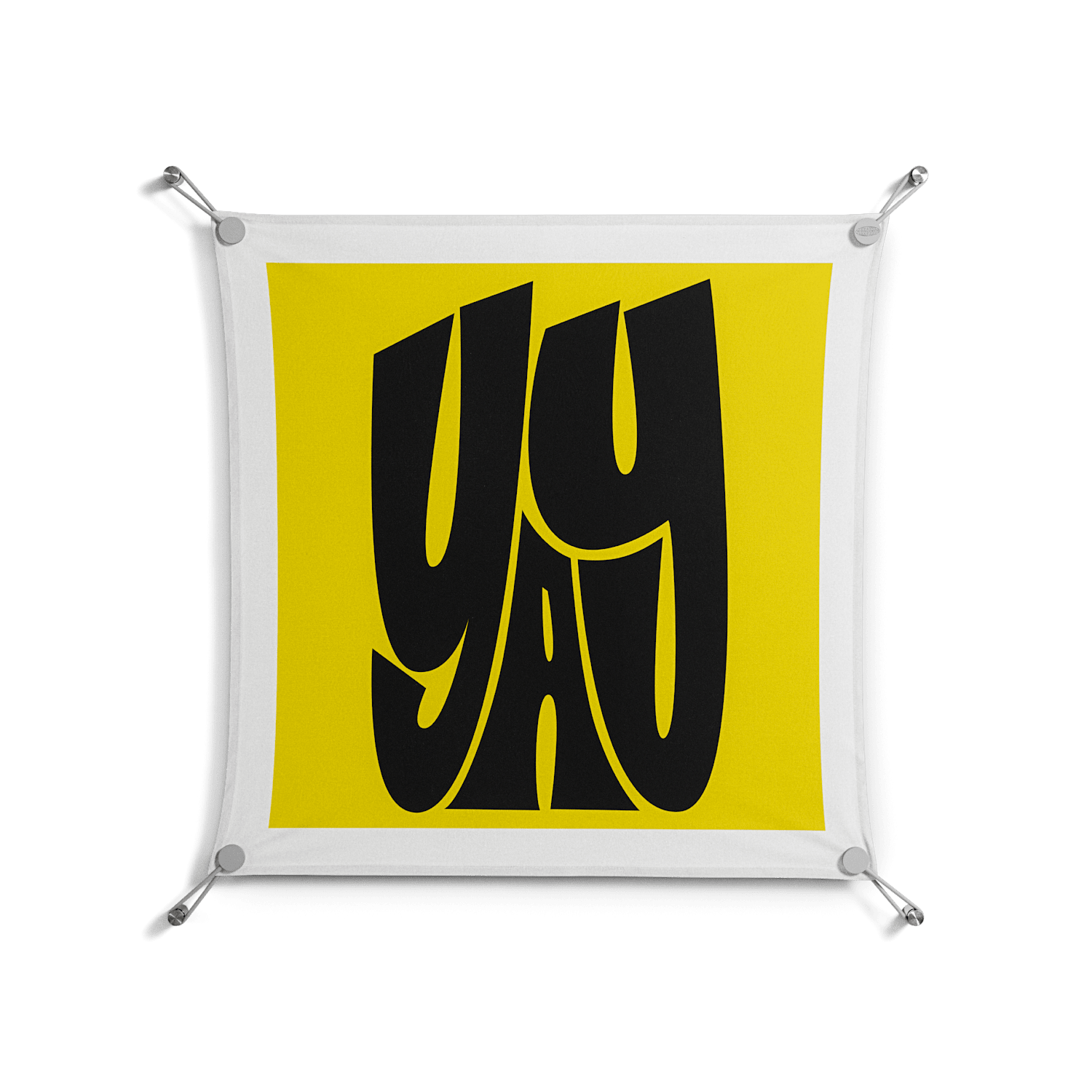 Yay - Work On Wall - Vratislav Pecka - Silver - 70 x 70 cm – Workdeco