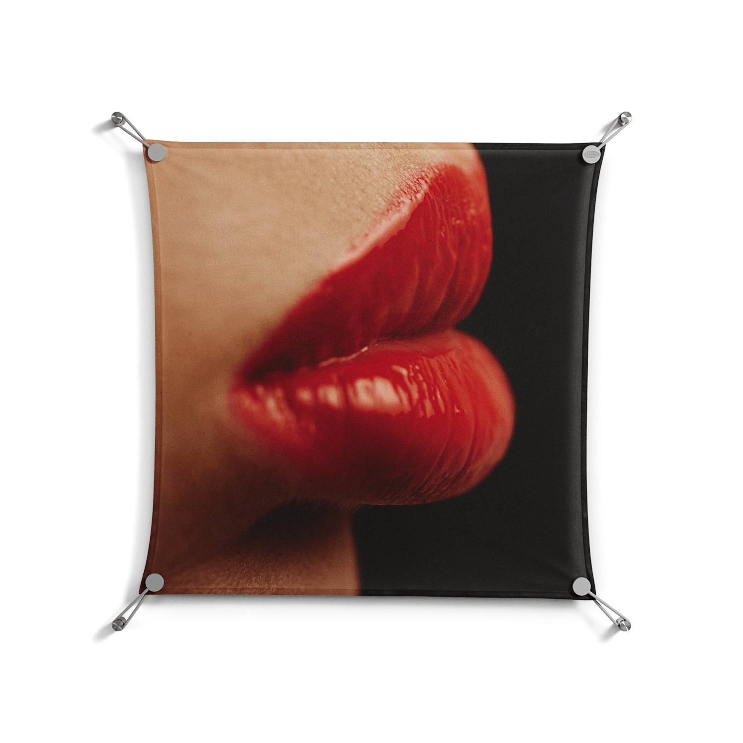 Red 4 - Work On Wall - Nadia Ryder - Silver - 70 x 70 cm – Workdeco
