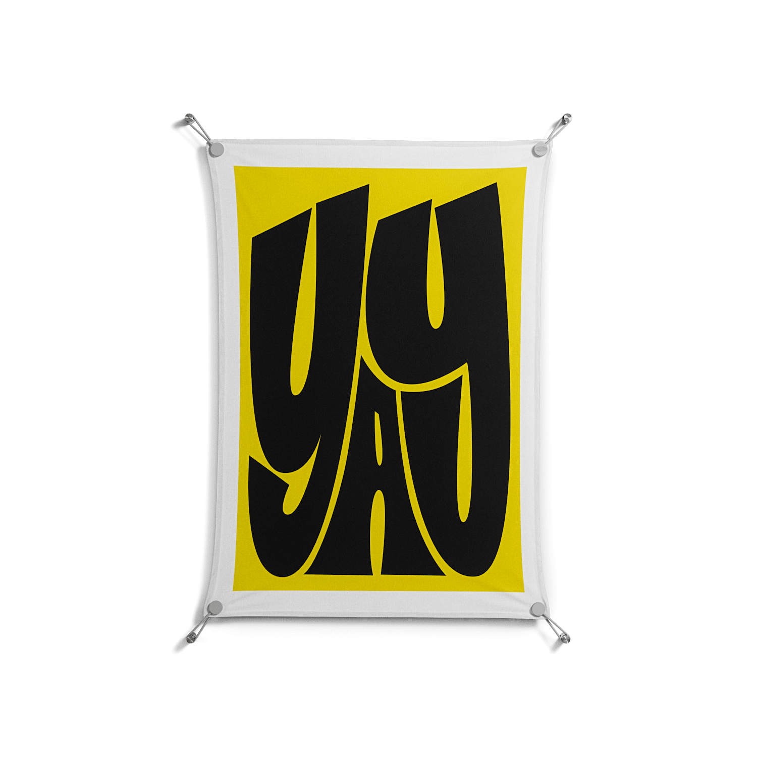 Yay - Work On Wall - Vratislav Pecka - Silver - 70 x 100 cm – Workdeco