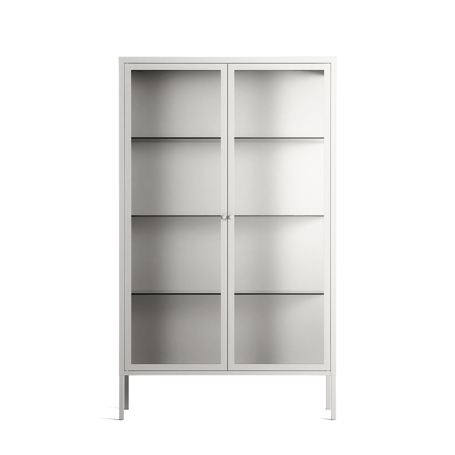 Vitrine - Cabinet - Chalk - Clear Glass – Workdeco